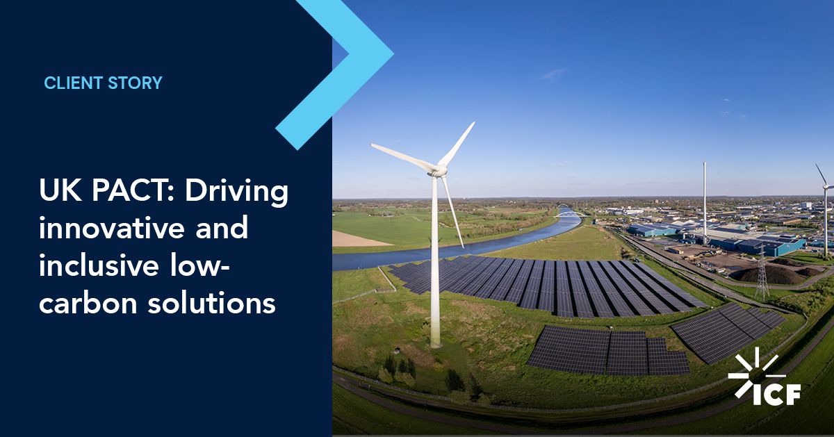 UK PACT: Driving innovative low-carbon solutions | ICF