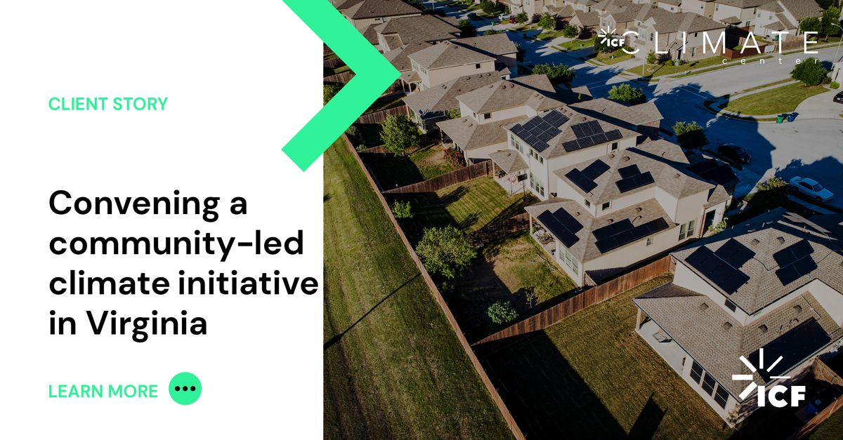 Convening a Community-Led Initiative in Virginia | ICF