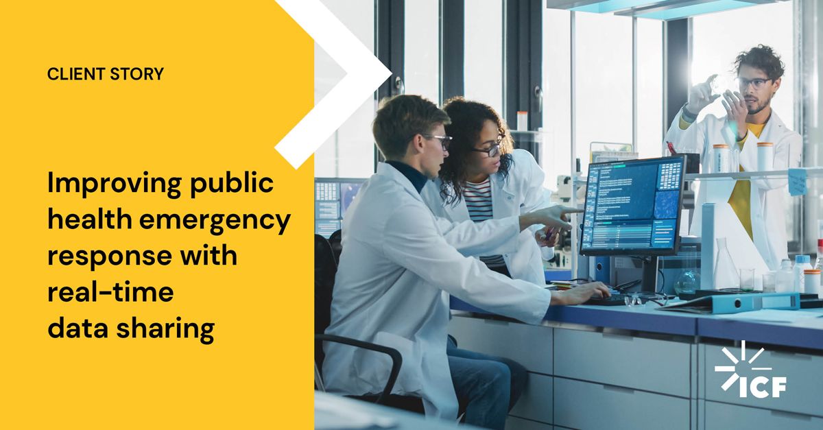 How ICF Helped Enable Tri-Agency Task Force for Emergency Diagnostics' Real-time Data Sharing | ICF