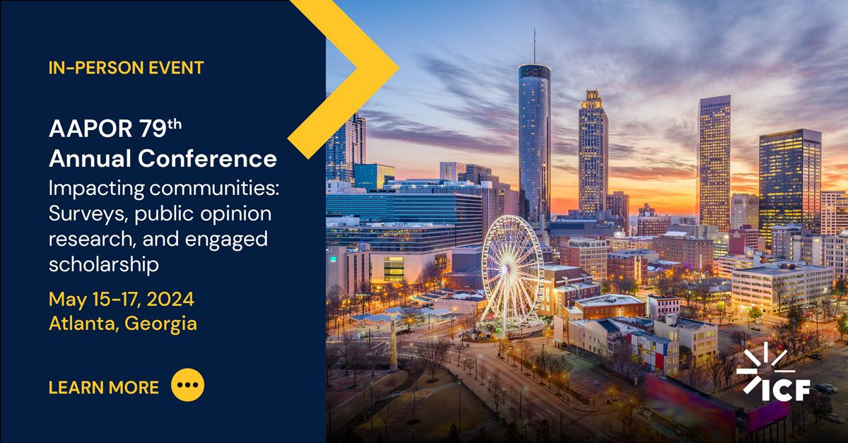 AAPOR 79th Annual Conference | ICF