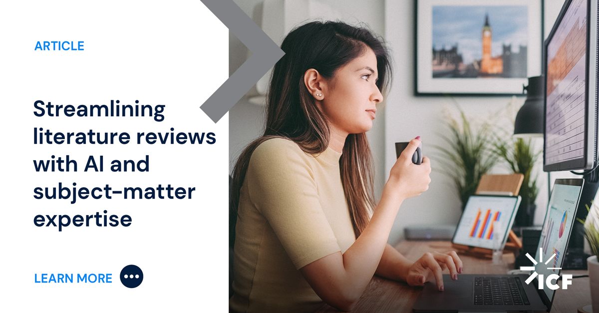 Subject Expertise + AI Streamlines Literature Reviews | ICF
