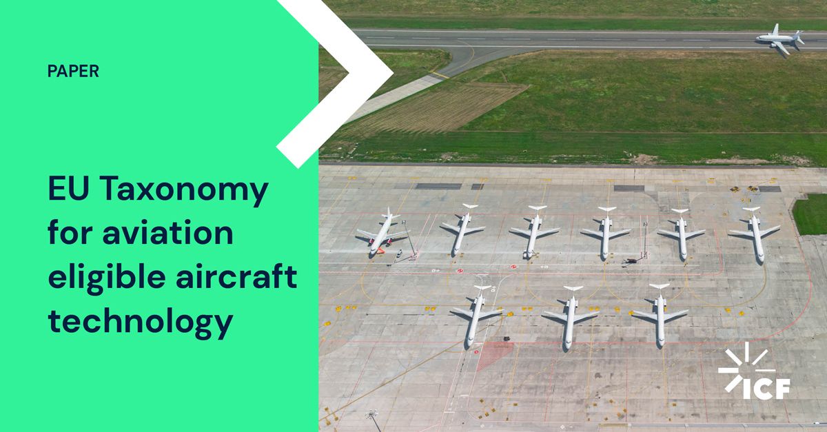 EU Taxonomy for Aviation: Identifying Eligible Aircraft Models | ICF