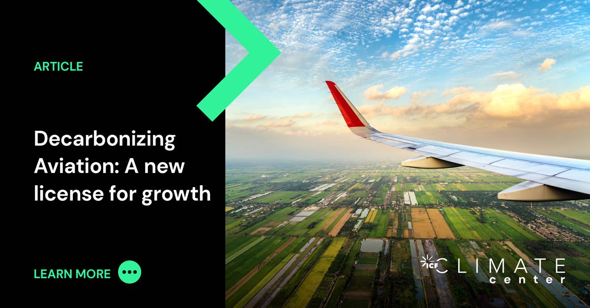 Scaling SAF: Aviation’s License to Growth | ICF