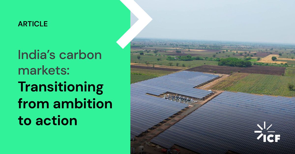 Carbon Markets: How India can meet economy goals by 2070 | ICF