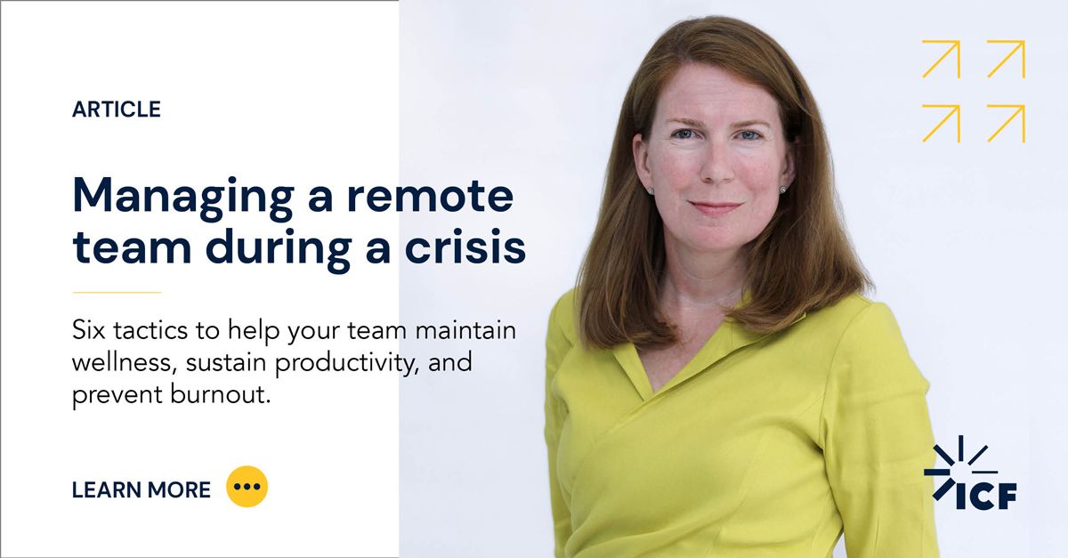 Wisdom for Working During the Pandemic | ICF