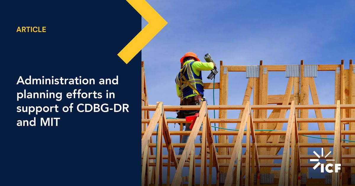 HUD’s Administration and Planning Activities in Support of CDBG-DR and ...