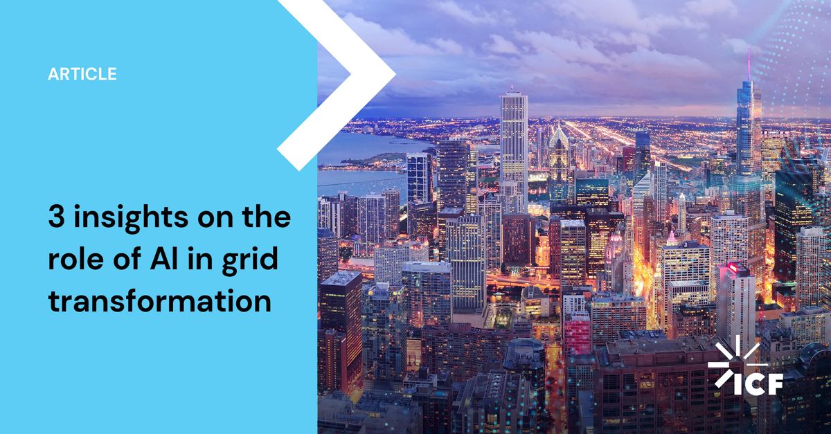 The potential role of AI in grid modernization | ICF