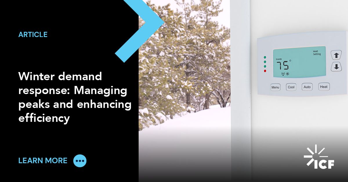 Winter Demand Response: Managing Demand Peaks | ICF