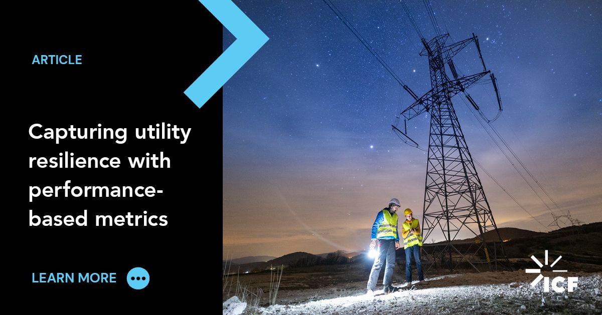 Capturing utility resilience with performance-based metrics | ICF