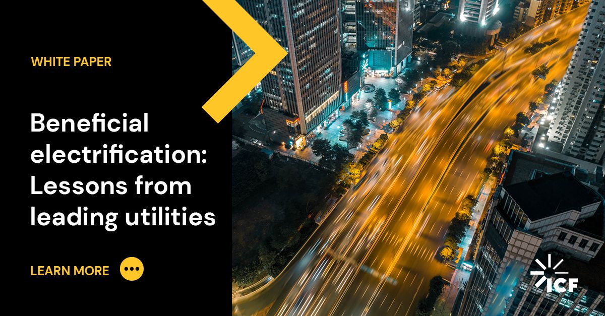Key Drivers for Beneficial Electrification Program Success | ICF