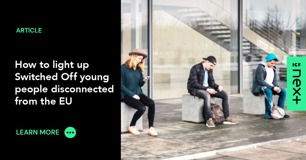 How To Engage Switched Off Young People In The EU | ICF