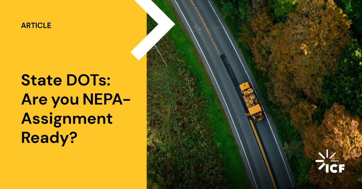 NEPA Assignment Readiness Roadmap | ICF