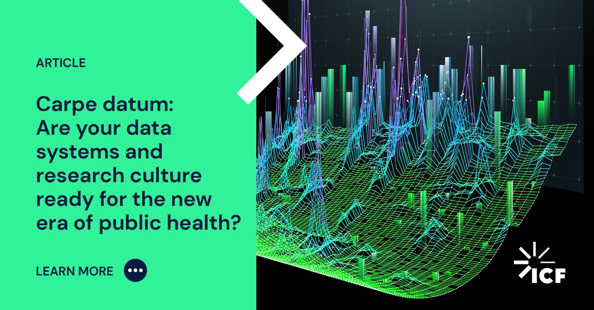 Best Practices for Public Health Data Systems and Culture | ICF