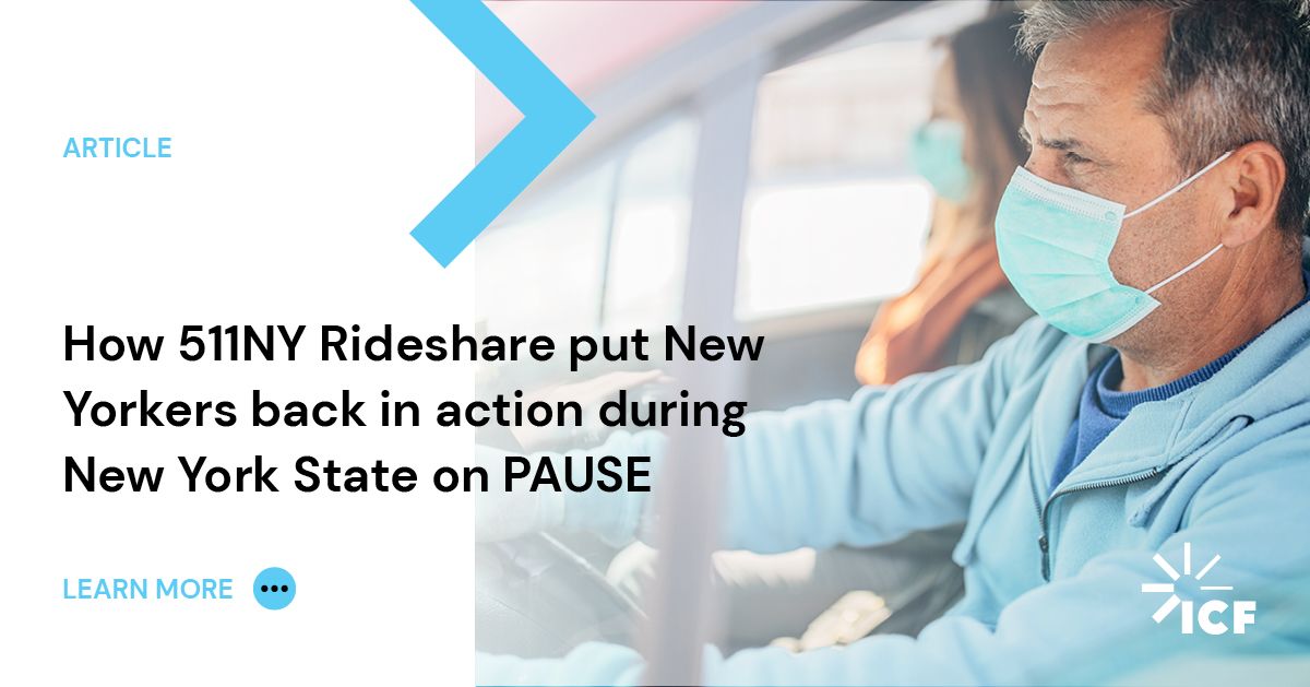 How 511NY Rideshare put New Yorkers back in action with the state on ...