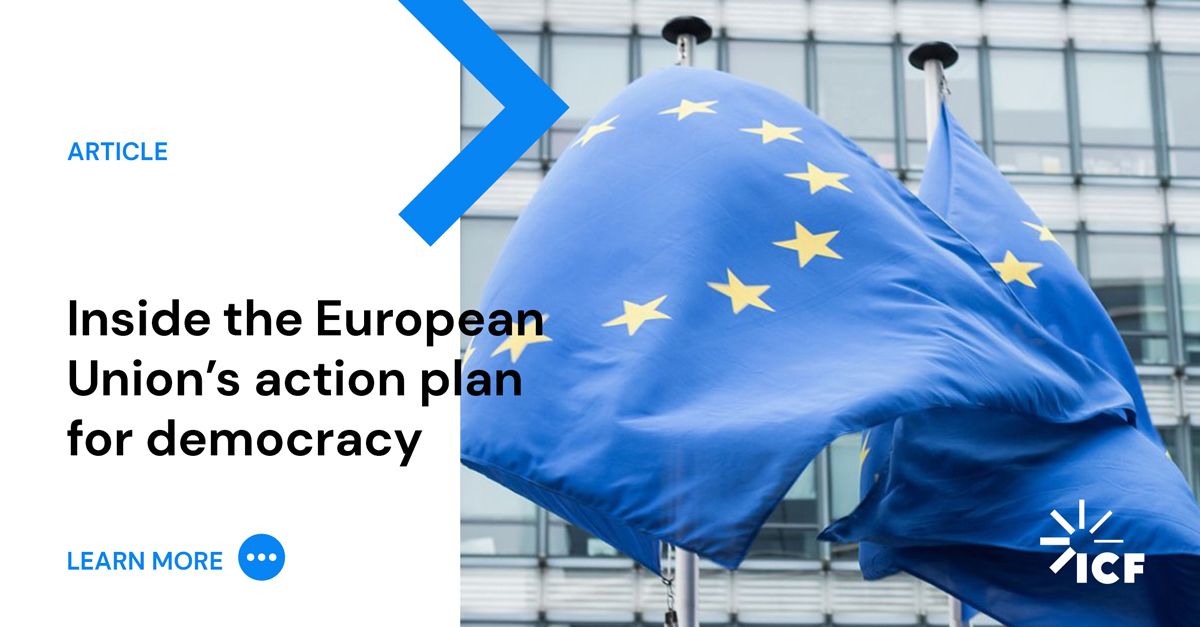 Inside the EU’s Action Plan for Democracy | ICF