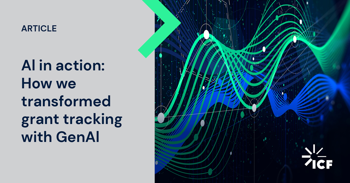 Grants Management and Tracking With AI | ICF
