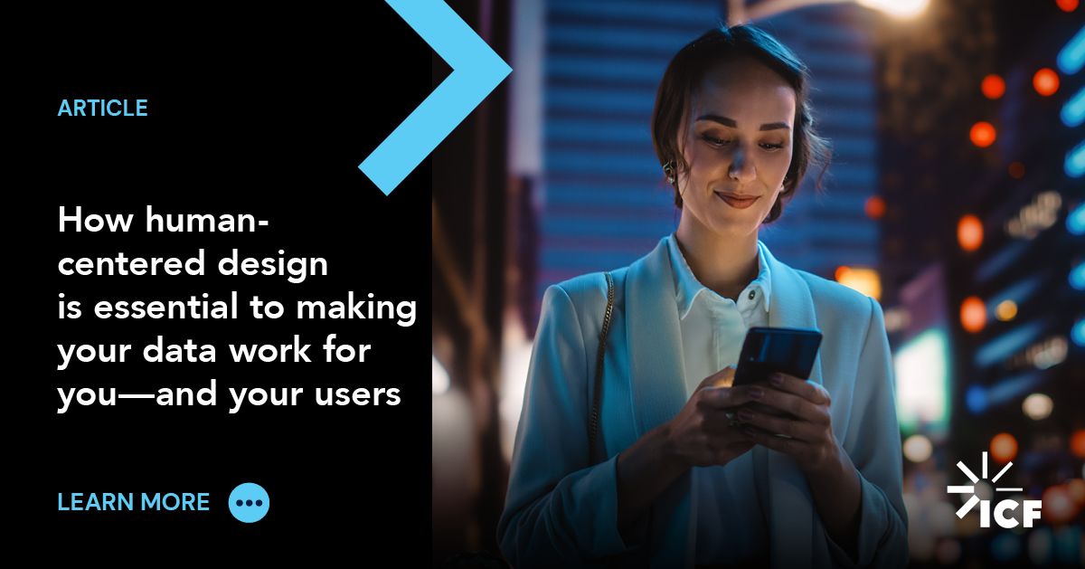 How to introduce human-centered design in data products | ICF