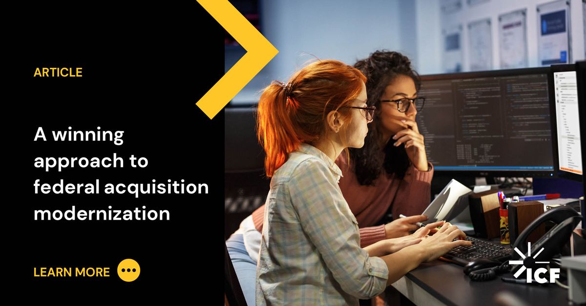 A Winning Approach to Federal Acquisition Modernization | ICF