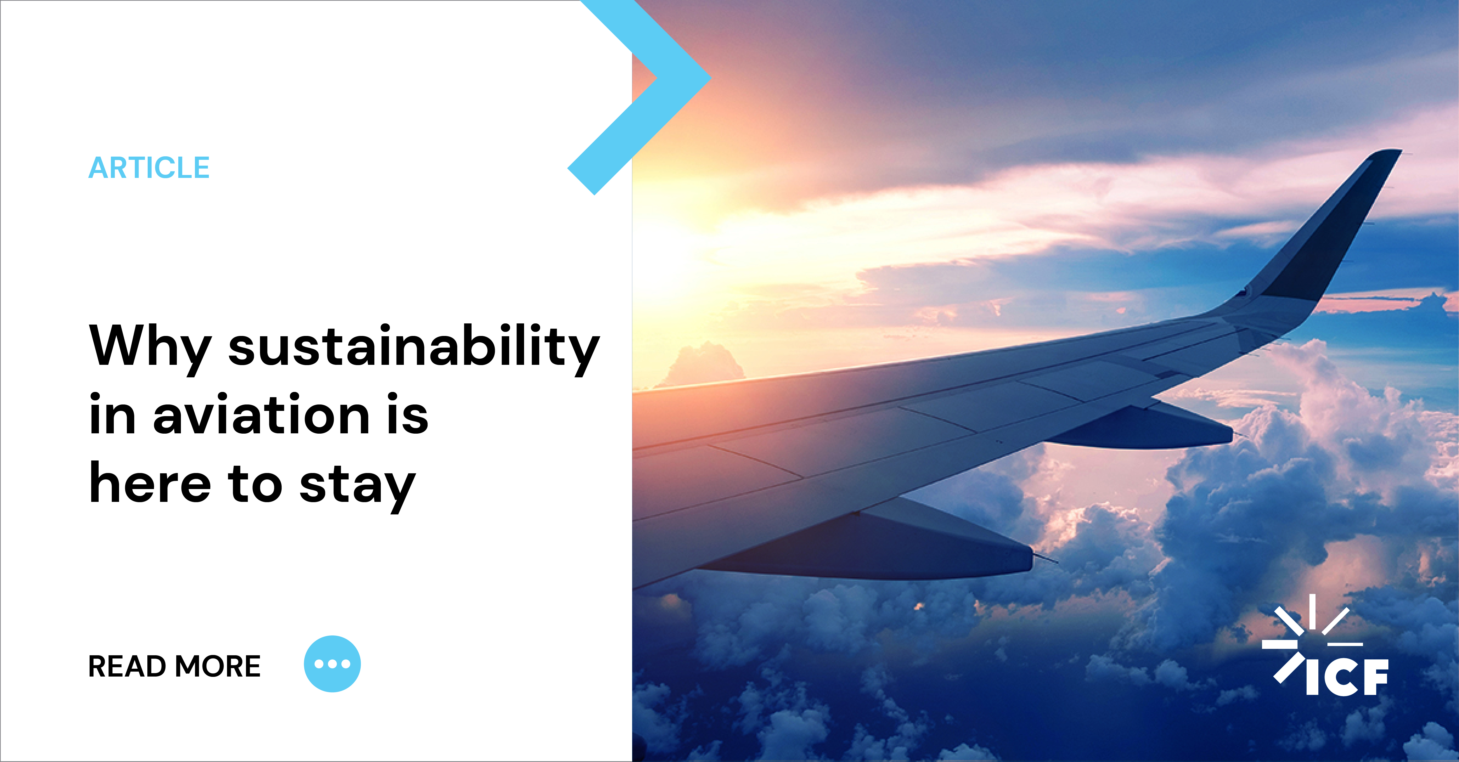 Why Sustainability in Aviation is Here to Stay | ICF