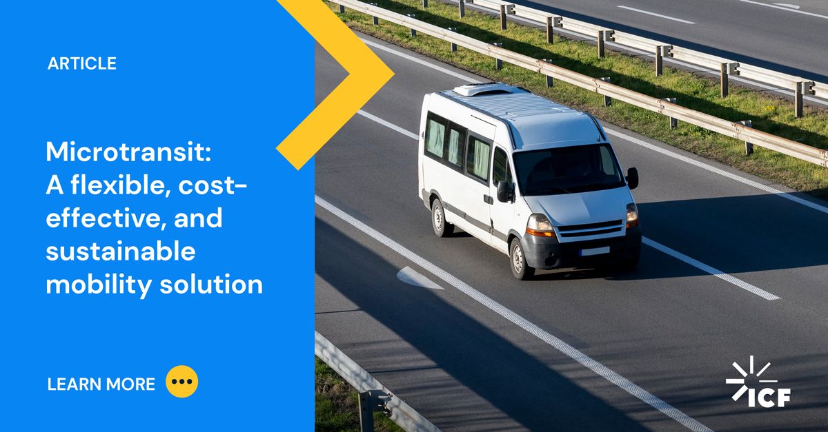 Microtransit: Flexible And Sustainable Mobility Solution | ICF