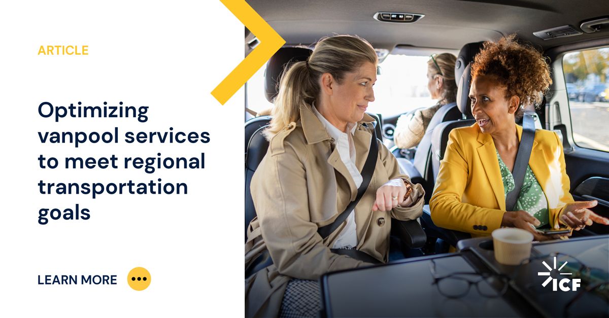 Optimizing Vanpool Initiatives to Meet Regional Transportation Goals ...