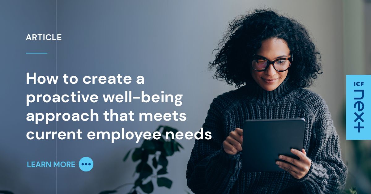 Creating a Proactive Approach to Employee Well-Being | ICF