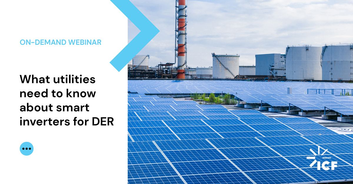 What utilities need to know about smart inverters for DER | ICF